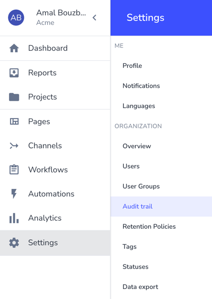 What is the "Audit Trail" feature?